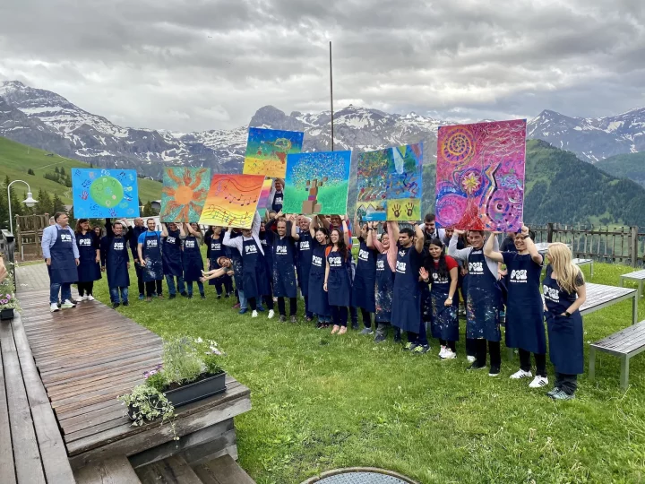 Group Painting Team Building Activity | Collaborative XXL - Creative ...